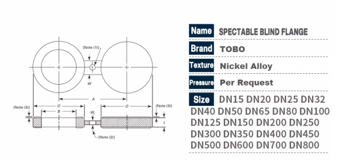 ASME B16.48 Factory Sale Carbon Steel Figure 8 Blind Flange/Spectacle ...