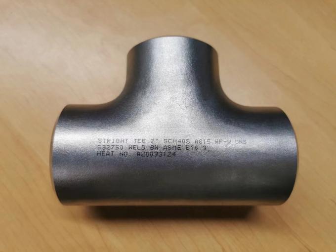 Steel ASTM A812 UNS S31803 S32750 S32760 6 Inch SCH80S Equal Tee